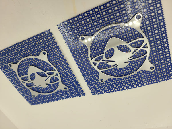 X Files Speaker Grills With Blue Backing Modfather Pinball Mods