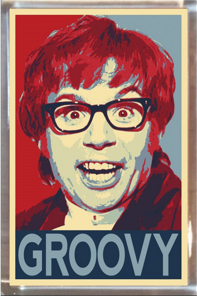 Austin Powers Playfield Plaque Groovy Modfather Pinball Mods