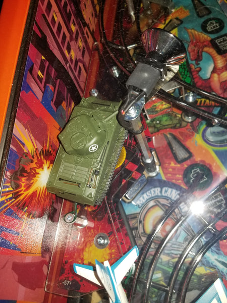 Godzilla Playfield Tank Modfather Pinball Mods