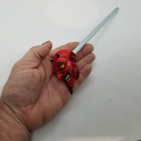 Gorgar Skull Shooter Rod "Devil" – Modfather Pinball Mods