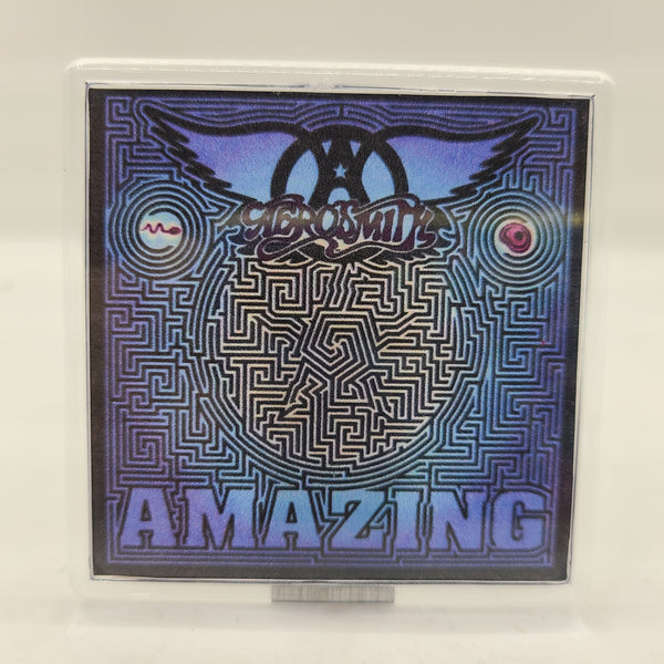 Aerosmith Playfield Album Plaque-Amazing – Modfather Pinball Mods