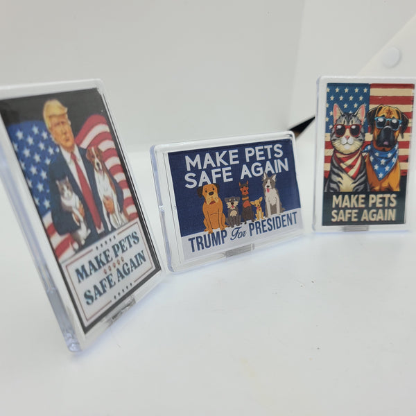 Trump Playfield Plaque Bundle Pets – Modfather Pinball Mods