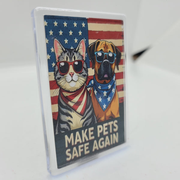 Trump Playfield Plaque Make Pets Safe Again – Modfather Pinball Mods
