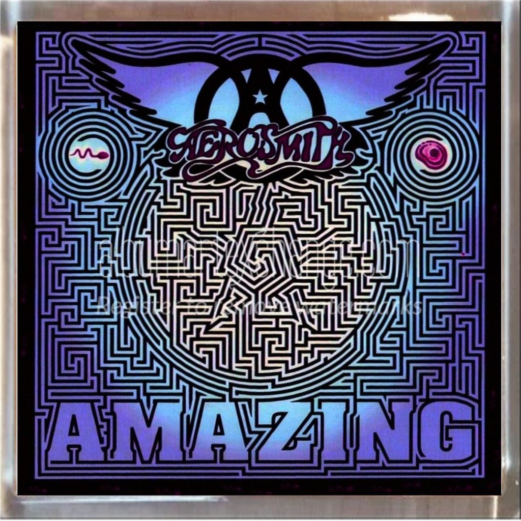 Aerosmith Playfield Album Plaque-Amazing – Modfather Pinball Mods