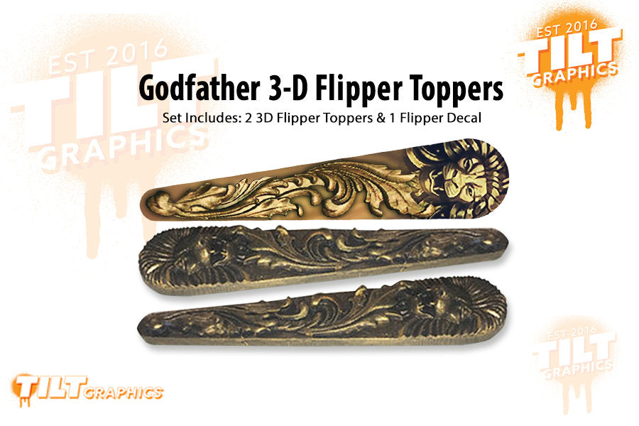 The Godfather 3-D Flipper Decals – Modfather Pinball Mods