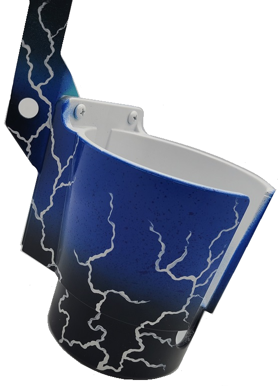 Blue Lightning Bolt PinCup – Modfather Pinball Mods