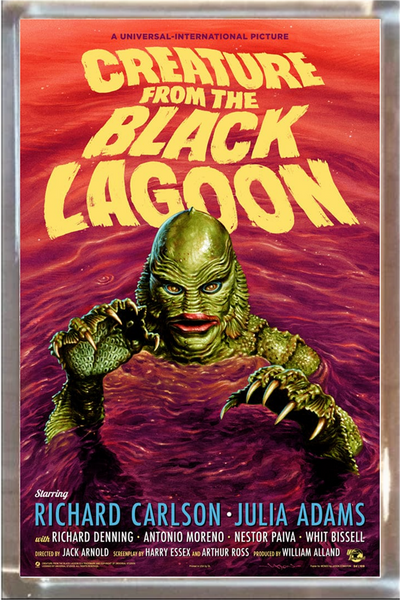 Creature from the Black Lagoon Playfield Plaque – Modfather Pinball Mods