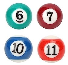 Eight Ball Deluxe Playfield Pool Balls (Set of 4) – Modfather Pinball Mods