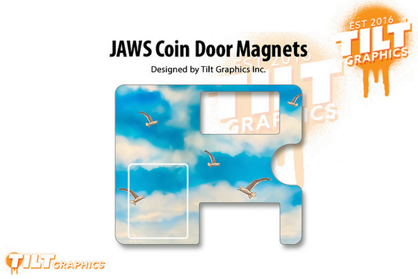 JAWS Coin Door Magnetic Overlay – Modfather Pinball Mods