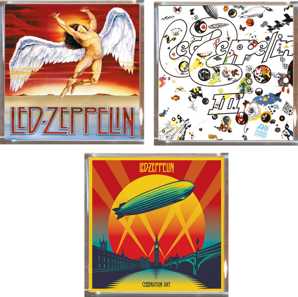 Led Zeppelin Playfield Album Plaques Set of 3 – Modfather Pinball Mods