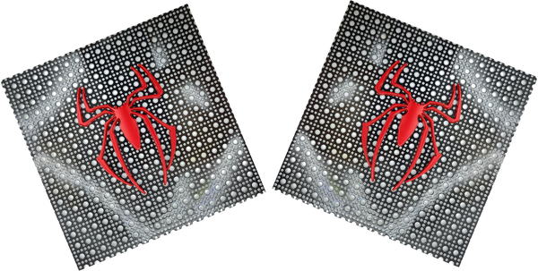 Spider Speaker Grills Red/Black – Modfather Pinball Mods