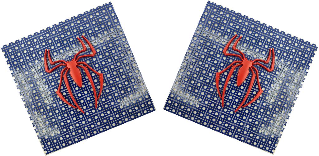 Spider Speaker Grills Red/Blue – Modfather Pinball Mods