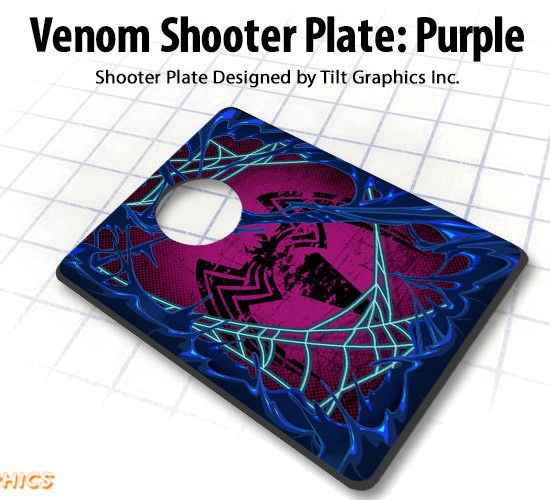 Venom Shooter Plate Purple – Modfather Pinball Mods