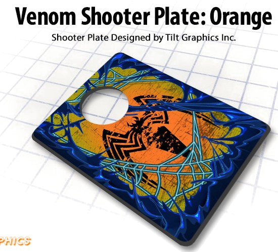 Venom Shooter Plate Orange – Modfather Pinball Mods