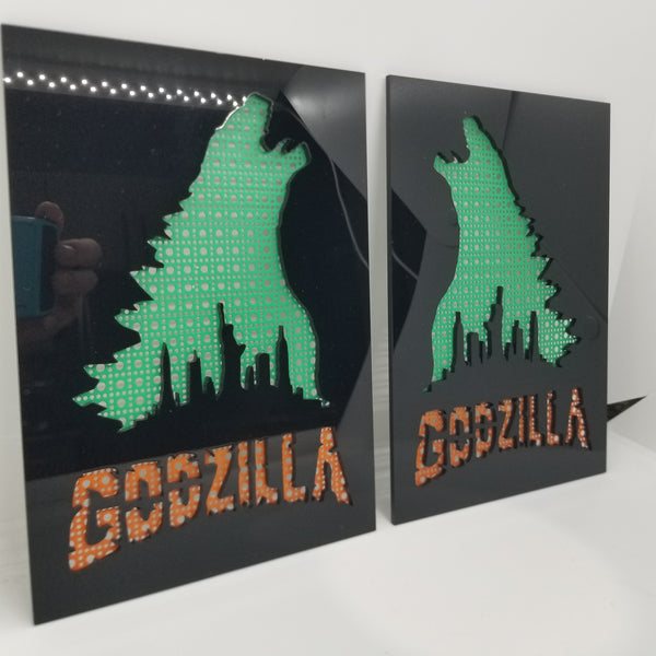 Godzilla Custom Speaker Frames – Modfather Pinball Mods