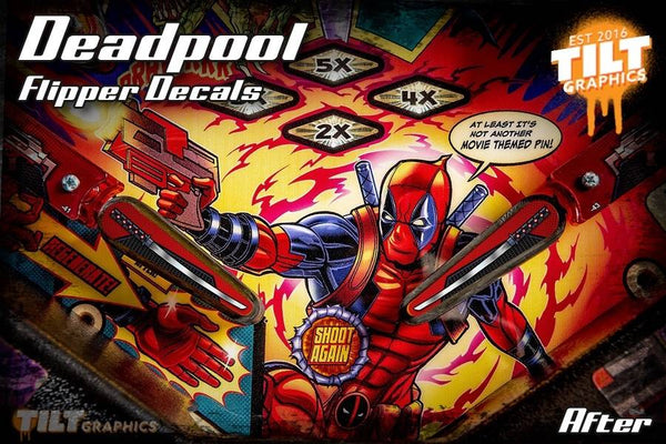 Deadpool Flipper Decals Katana – Modfather Pinball Mods