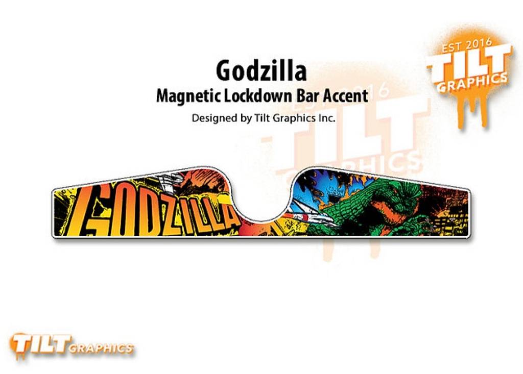 Godzilla Magnetic Lockdown Bar Accent – Modfather Pinball Mods