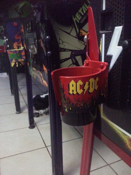 ACDC PinCup with yellow logo – Modfather Pinball Mods