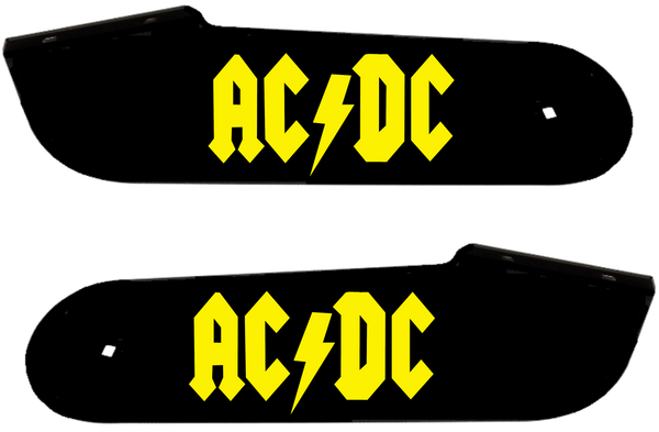 ACDC Hinge Decals "Yellow" – Modfather Pinball Mods