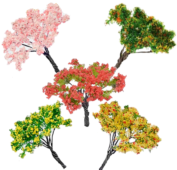 Assorted Trees Color (Set of 5) – Modfather Pinball Mods