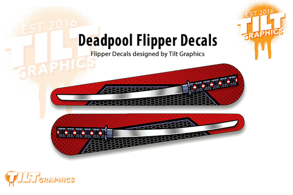 Deadpool Flipper Decals Katana – Modfather Pinball Mods