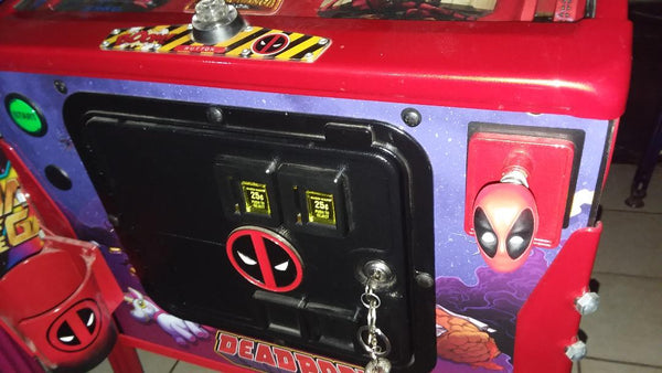 Deadpool Logo Coindoor Emblem – Modfather Pinball Mods