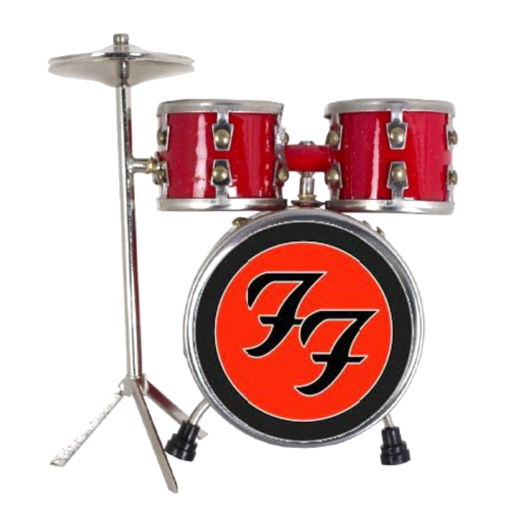 Foo Fighters Playfield Drums Red – Modfather Pinball Mods