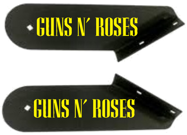 Guns n Roses Hinge Decals "Yellow" – Modfather Pinball Mods