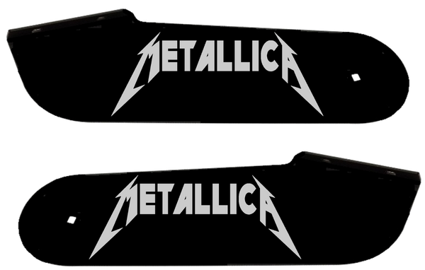 Metallica Hinge Decals "Silver" – Modfather Pinball Mods