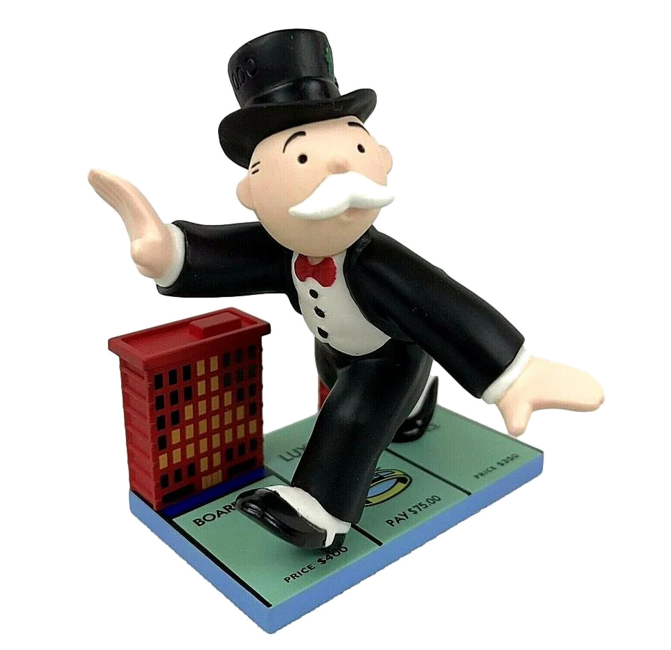 Monopoly Playfield Character Mr. Monopoly – Modfather Pinball Mods