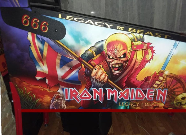 Iron Maiden Hinge Decals "666" (Set of Two) – Modfather Pinball Mods