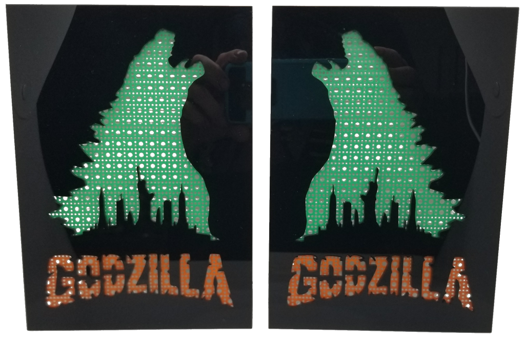 Godzilla Custom Speaker Frames – Modfather Pinball Mods